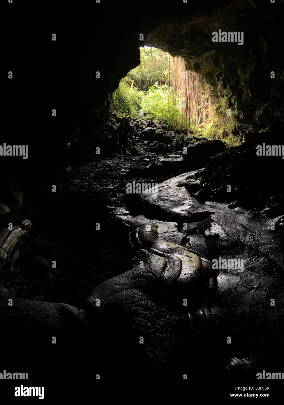 Lava cave hi-res stock photography and images - Alamy