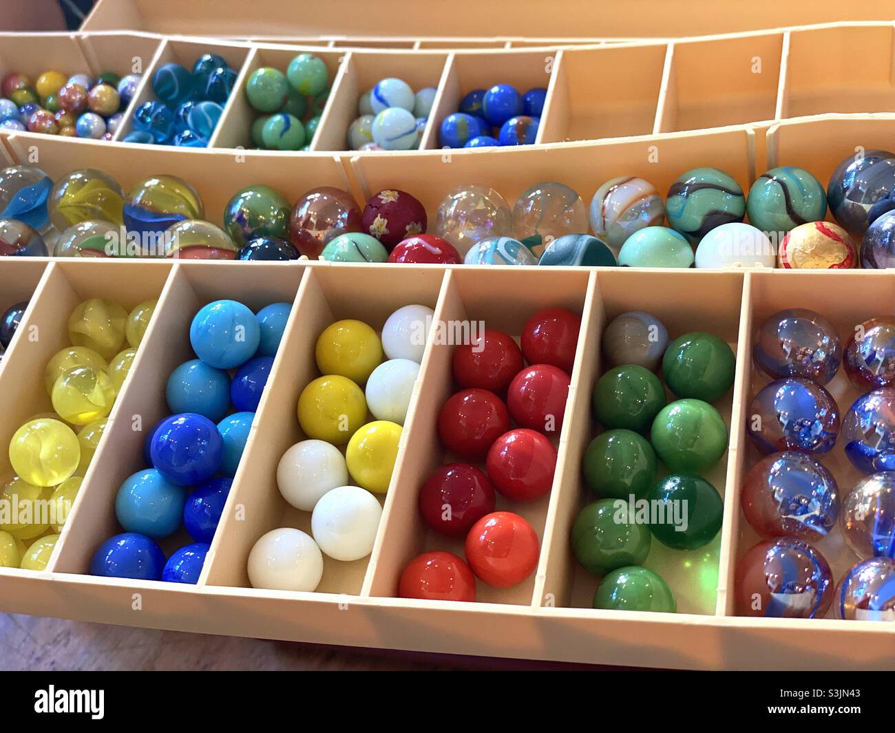 Kids colorful marble collection Stock Photo - Alamy