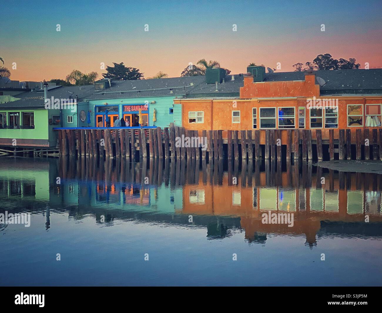 Colorful buildings at the waterfront Stock Photo - Alamy