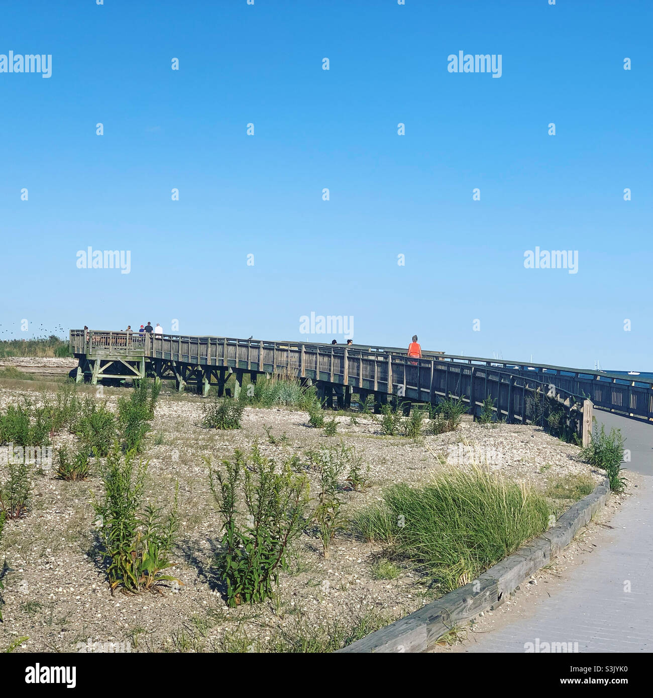 Silver sands boardwalk hi-res stock photography and images - Alamy