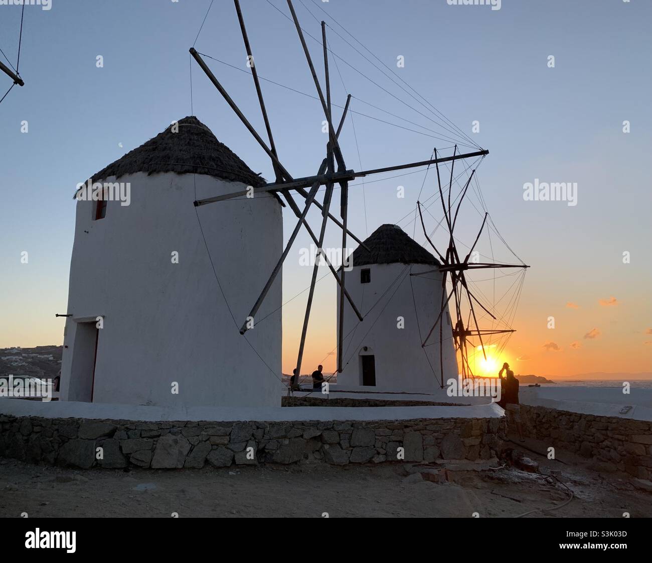 Round windmills hi-res stock photography and images - Alamy