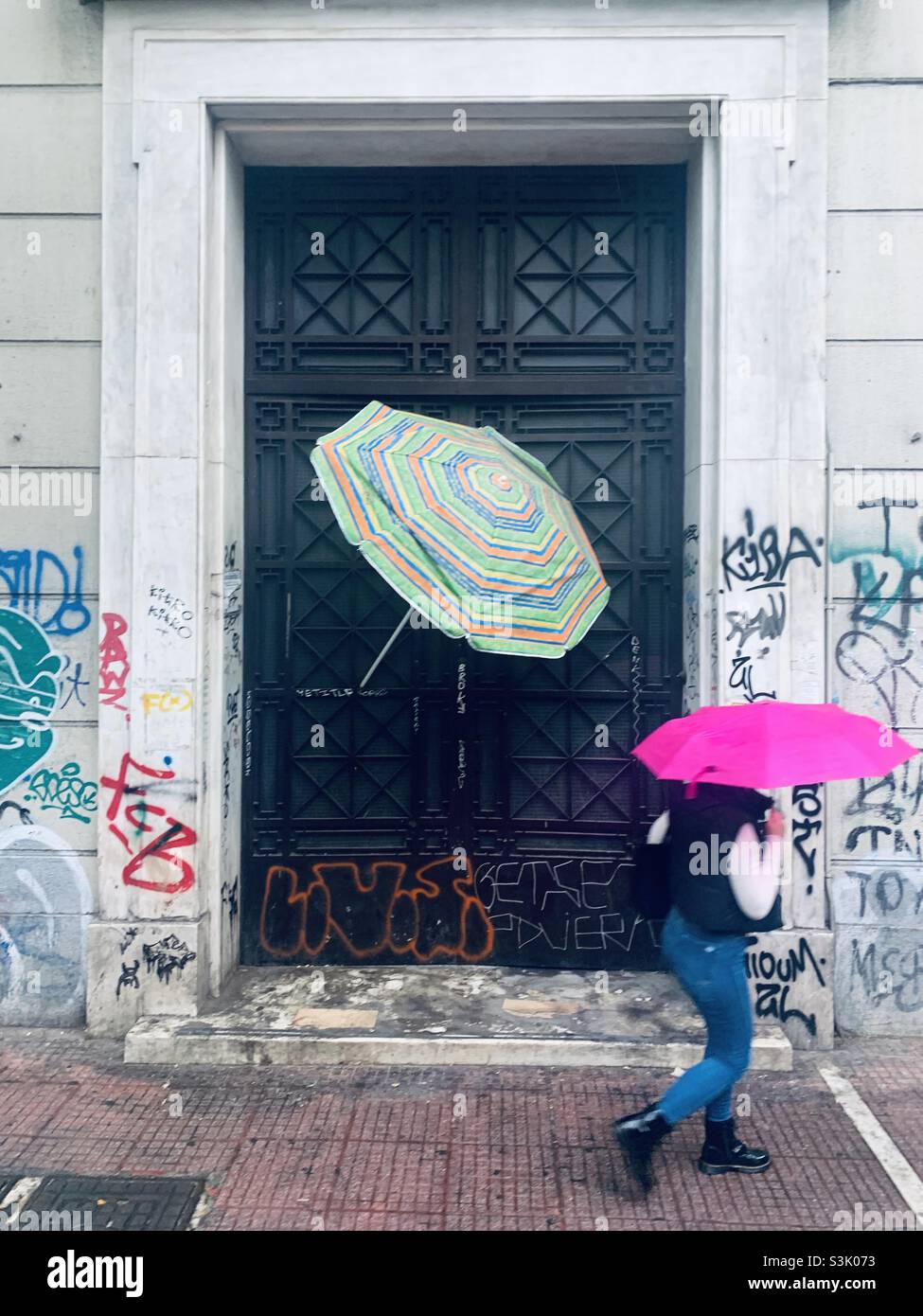 Rainy day in athens hi-res stock photography and images - Alamy