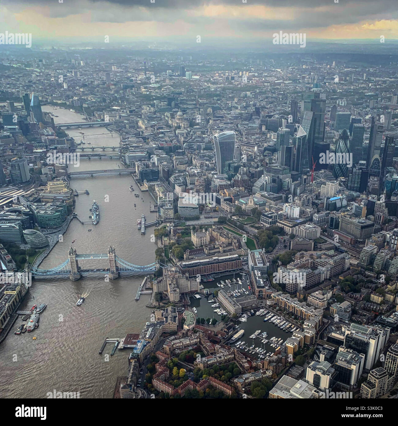City of London from above Stock Photo - Alamy