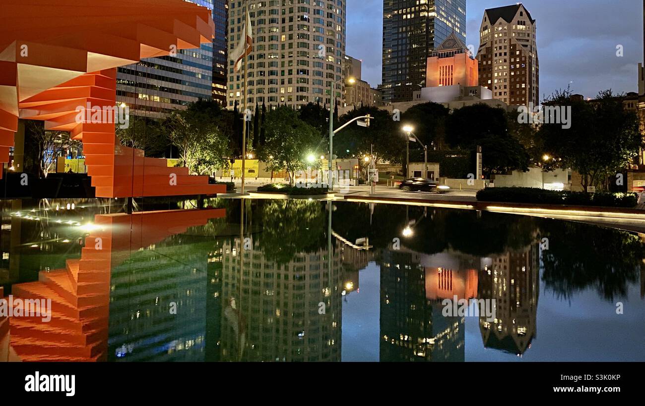 LOS ANGELES, CA, JAN 2021: Downtown branch of LA Public Library ...