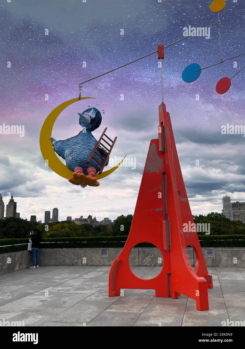 Whimsical exhibit on the roof garden at the Metropolitan Museum of Art ...