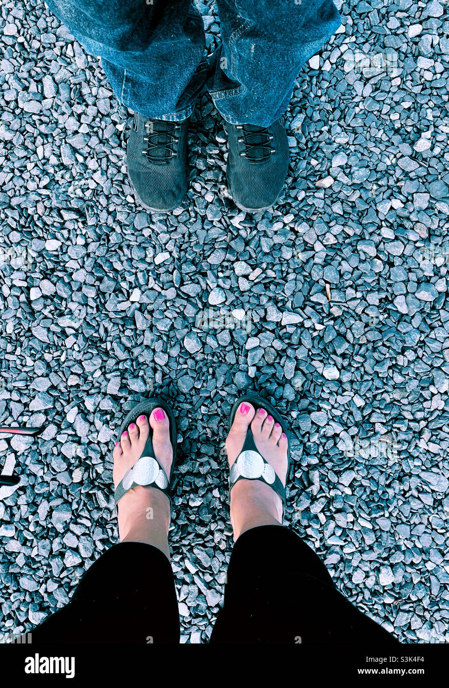 Gravel steps hi-res stock photography and images - Alamy