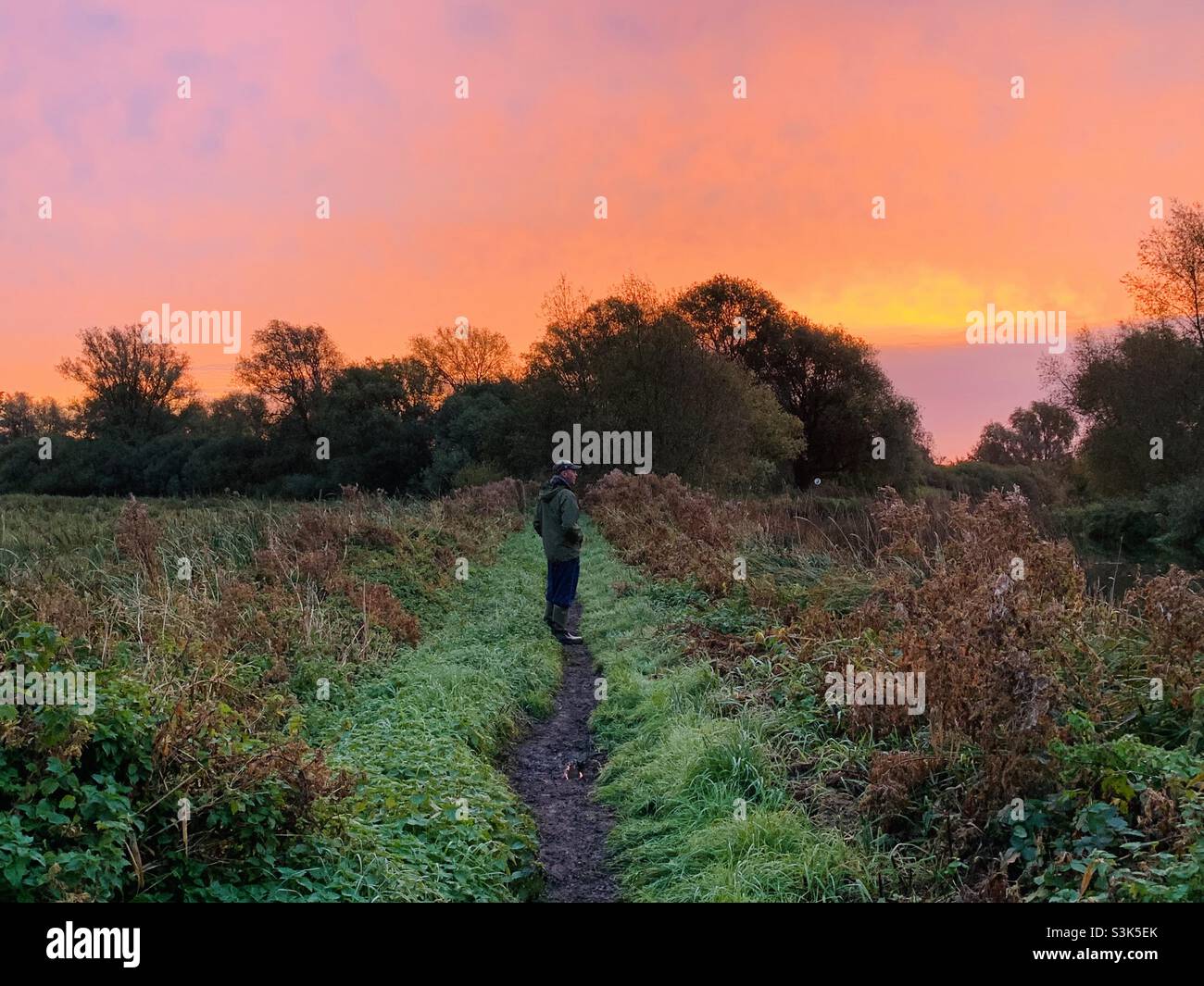 Path at sunset hi-res stock photography and images - Alamy