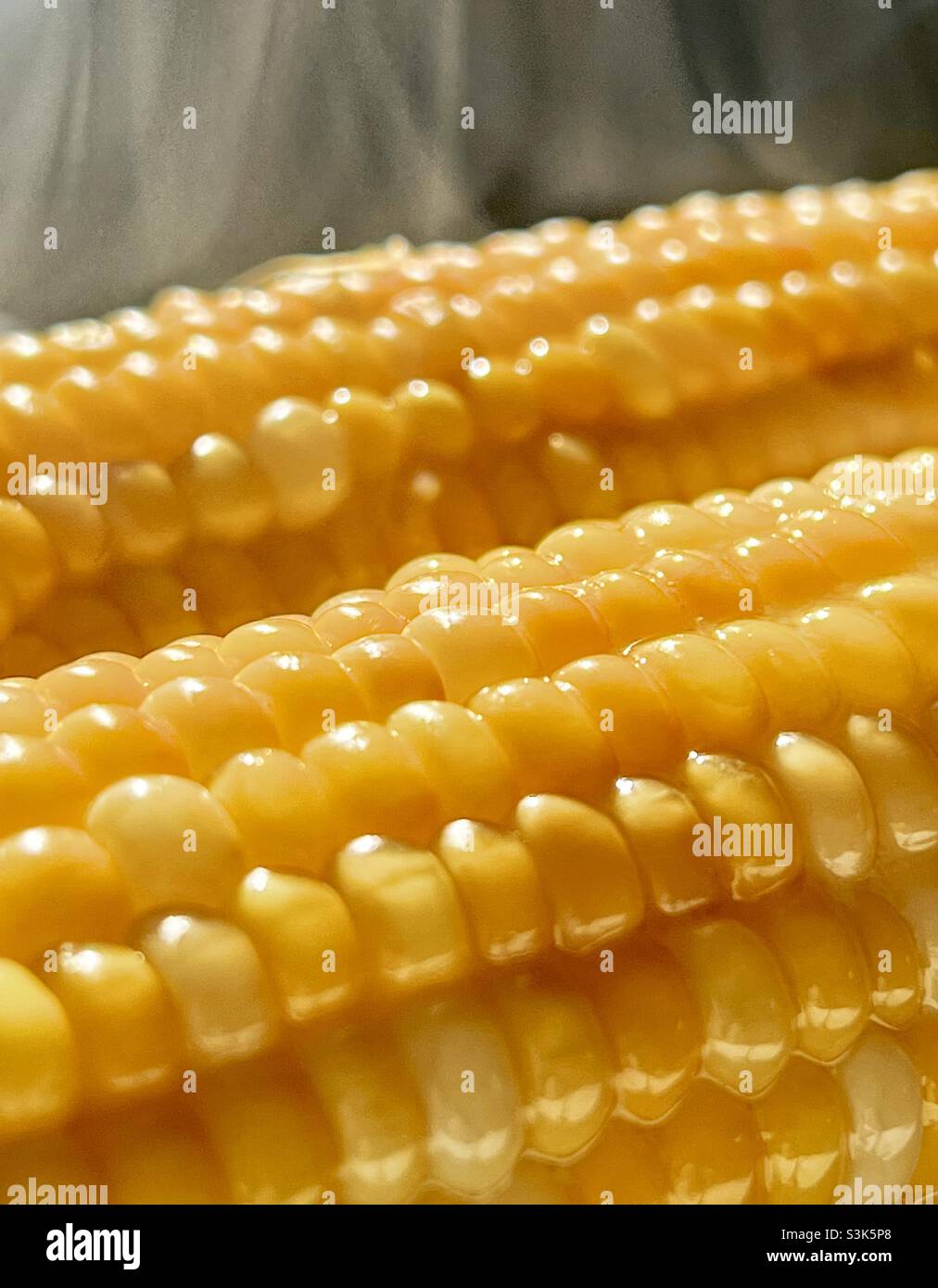 Hot buttered corn on the cob close up hi-res stock photography and ...