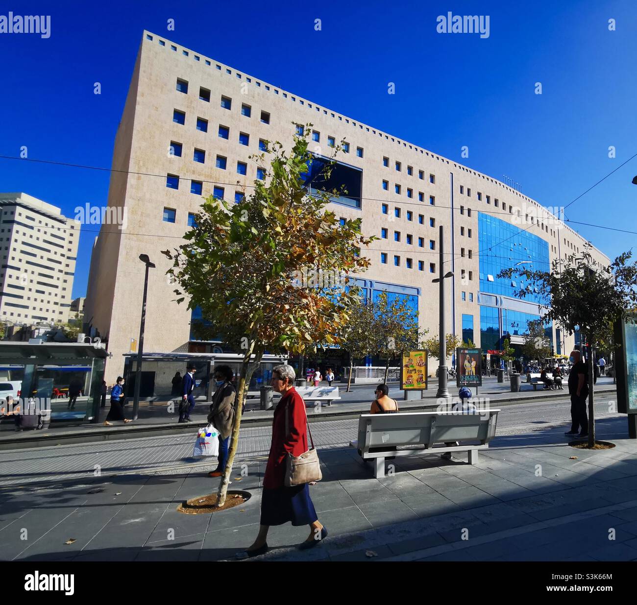 The central bus station in Jerusalem, Israel Stock Photo - Alamy