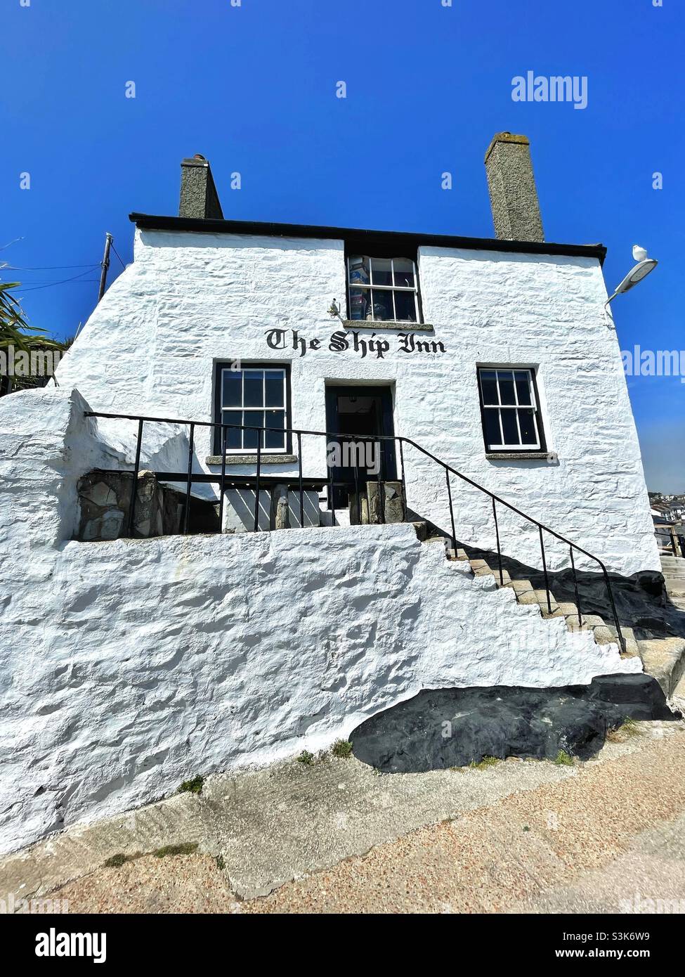 The Ship Inn, Porthleven, Cornwall, August Stock Photo - Alamy