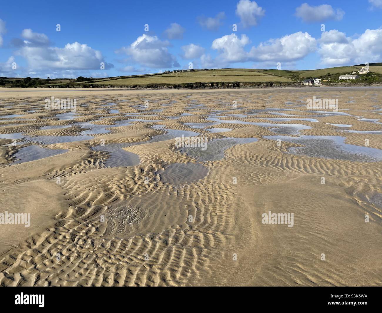 Low tide on the upper Camel estuary, Summer Stock Photo - Alamy