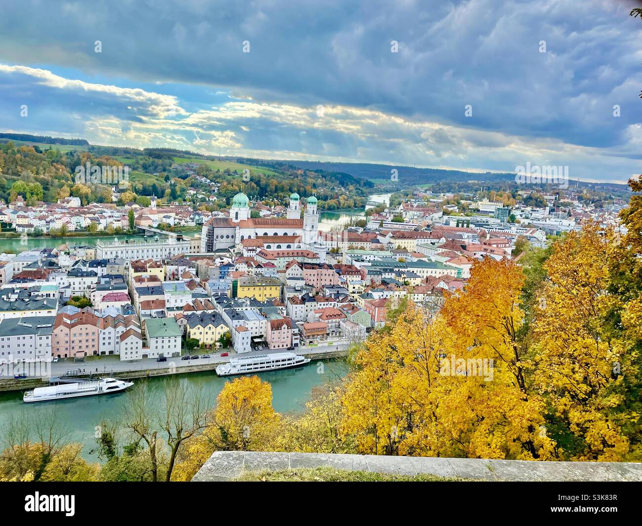 Passau Germany overview Stock Photo - Alamy