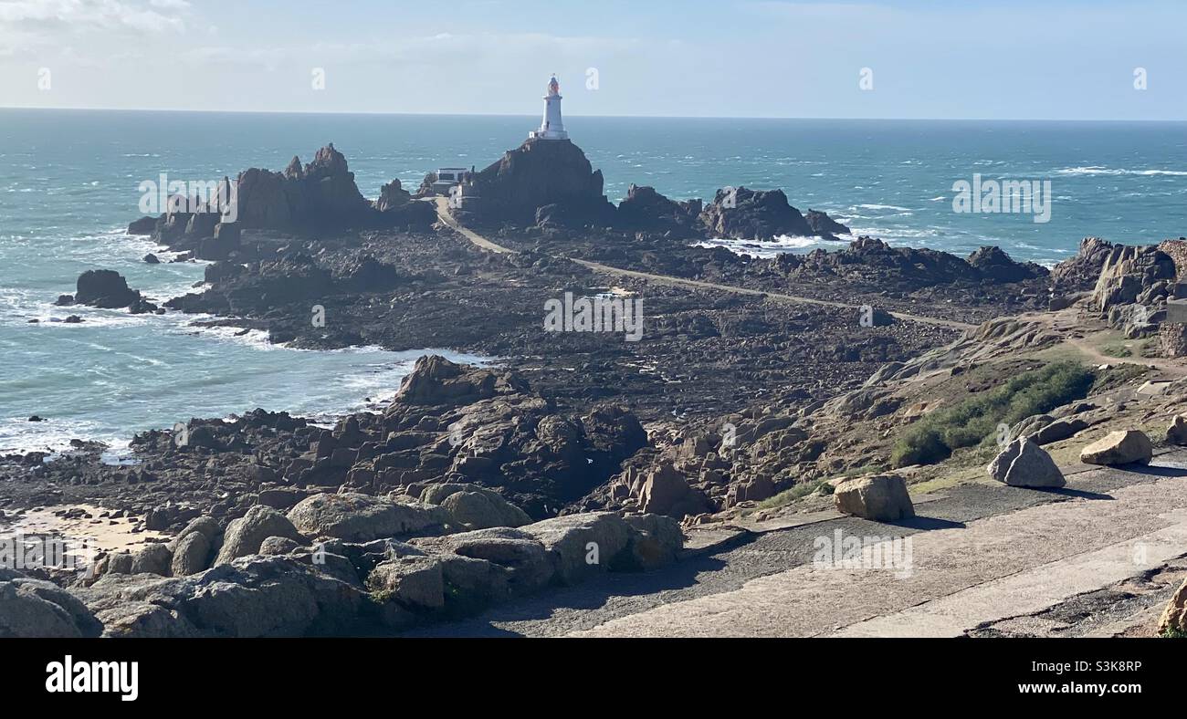 Corbiere point. Jersey Stock Photo - Alamy