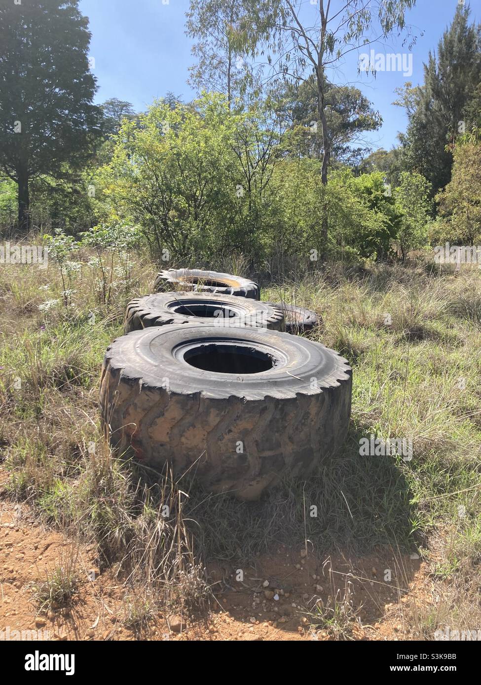 Three tyres hi-res stock photography and images - Alamy