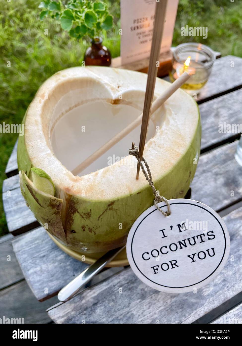 Love coconuts hi-res stock photography and images - Alamy