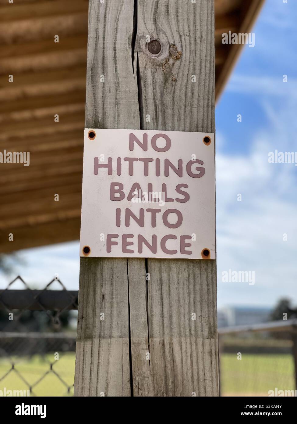No Hitting Sign