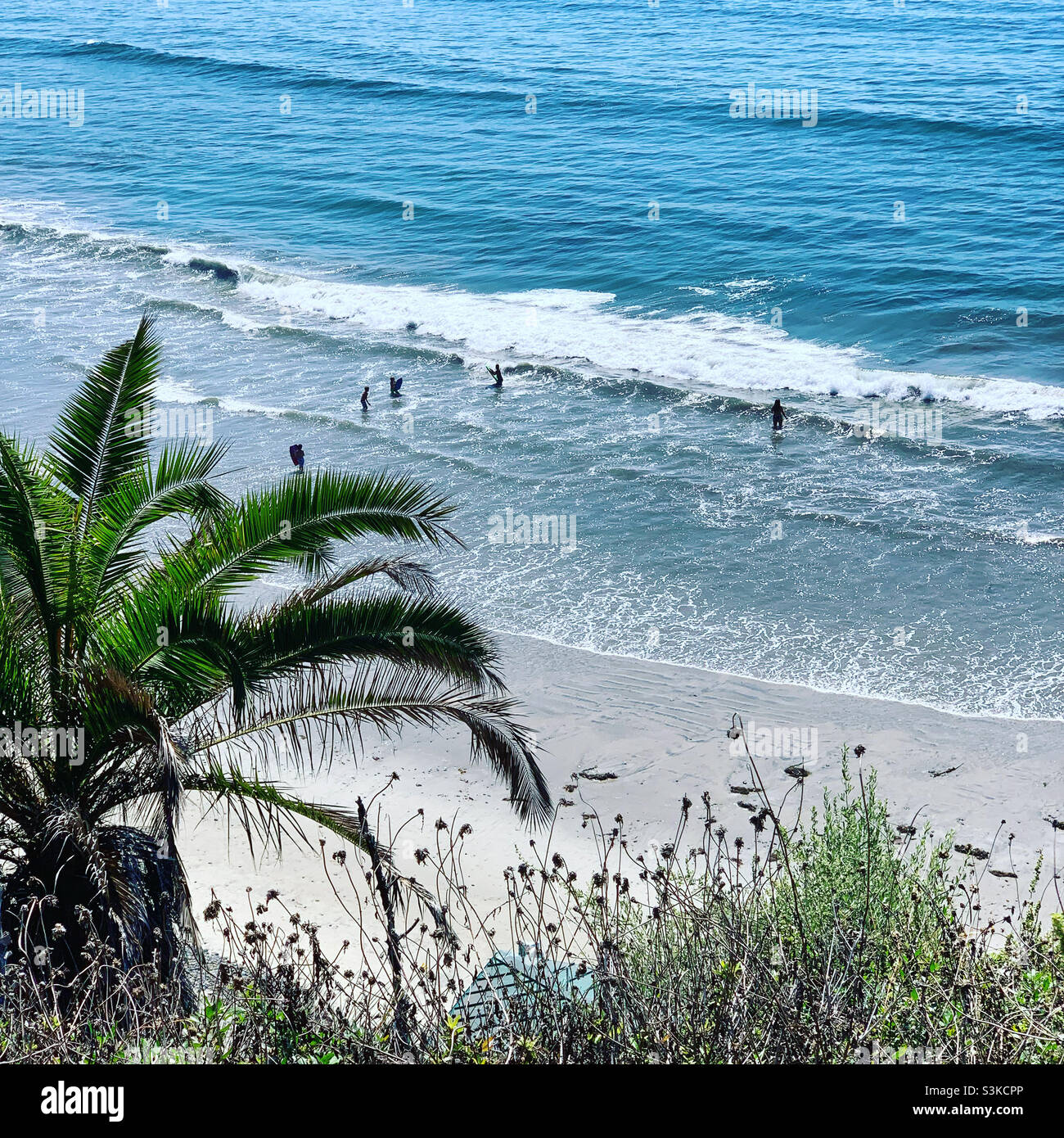 September, 2021, a view from the cliff-side steps leading down to Swami ...