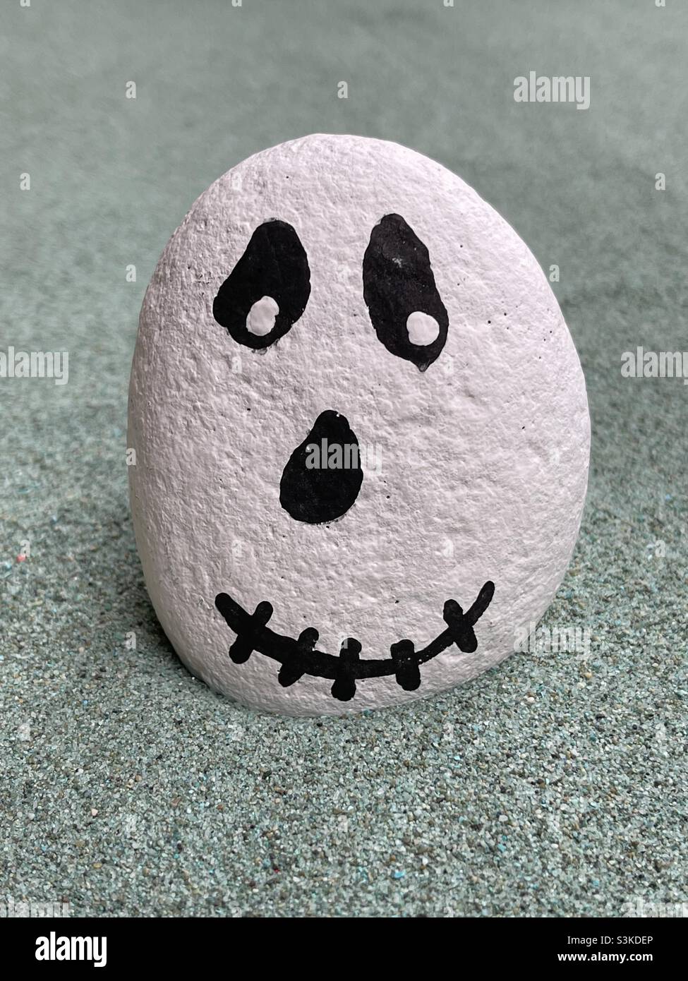Stone ghost for a scary Halloween Stock Photo - Alamy