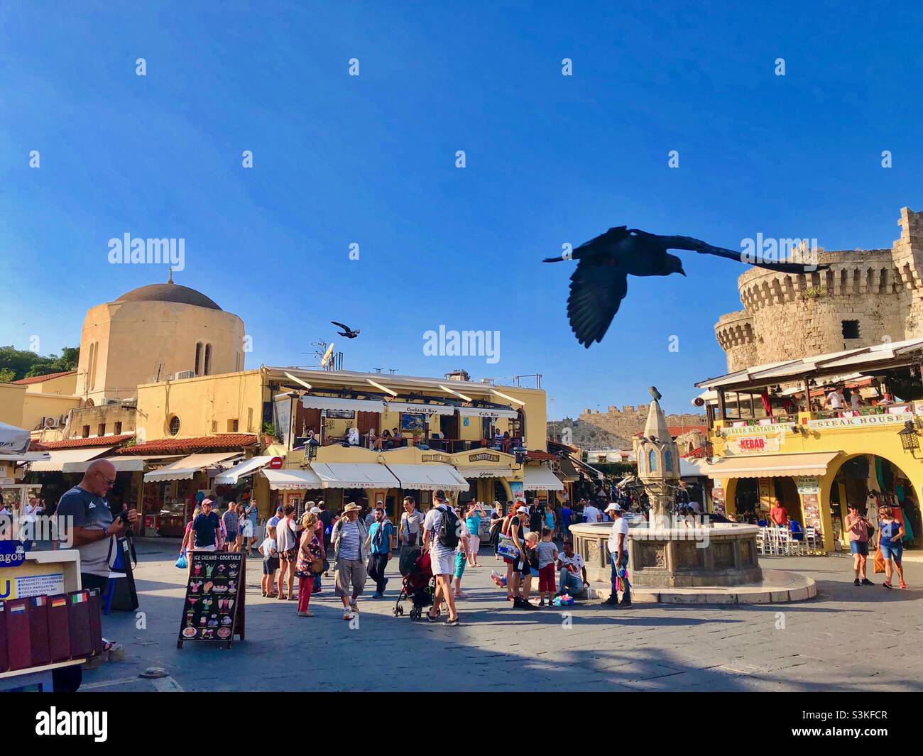 Black bird flying hi-res stock photography and images - Alamy