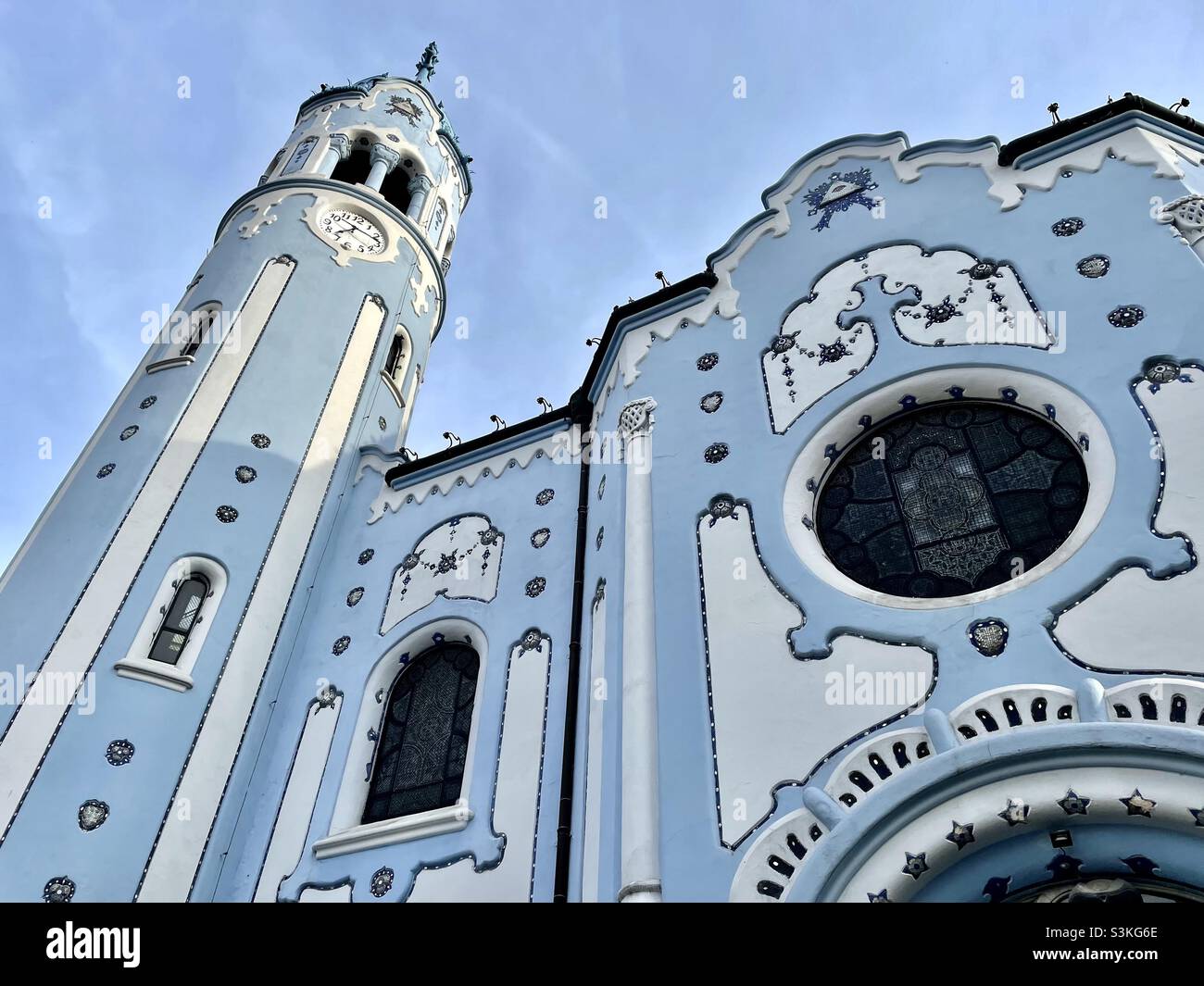 Blue church Bratislava Stock Photo - Alamy