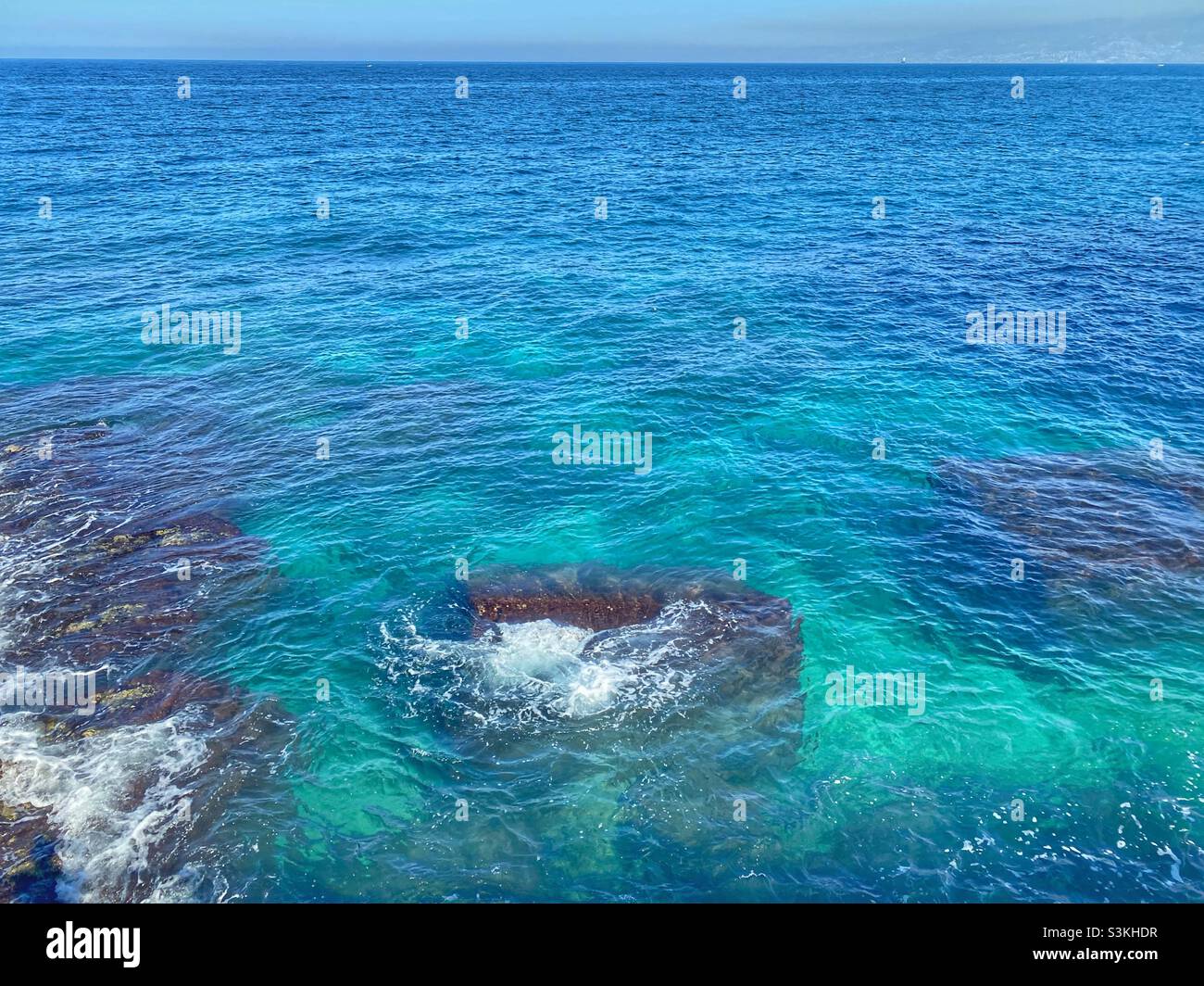 Clear Mediterranean Sea water in Fall season Stock Photo - Alamy