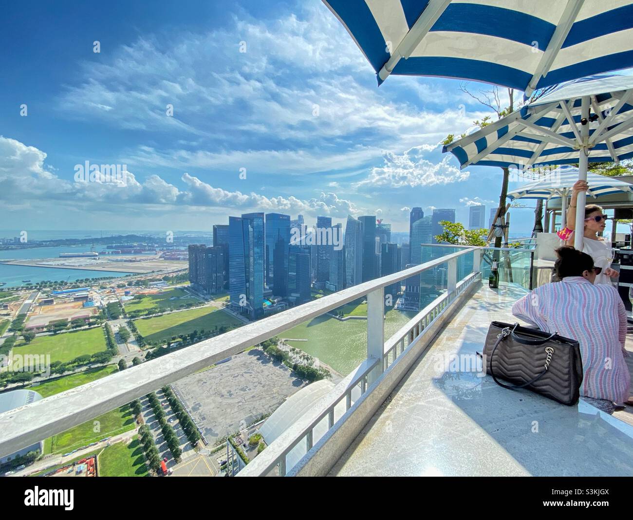 Brunch with a sweeping view Stock Photo - Alamy