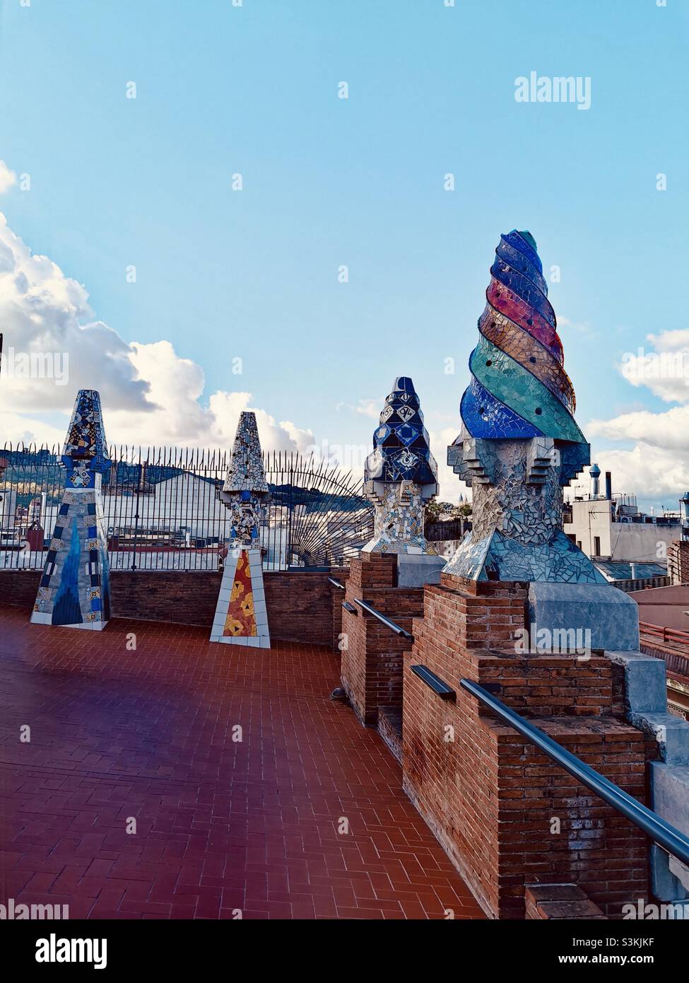 Guell palace hi-res stock photography and images - Alamy