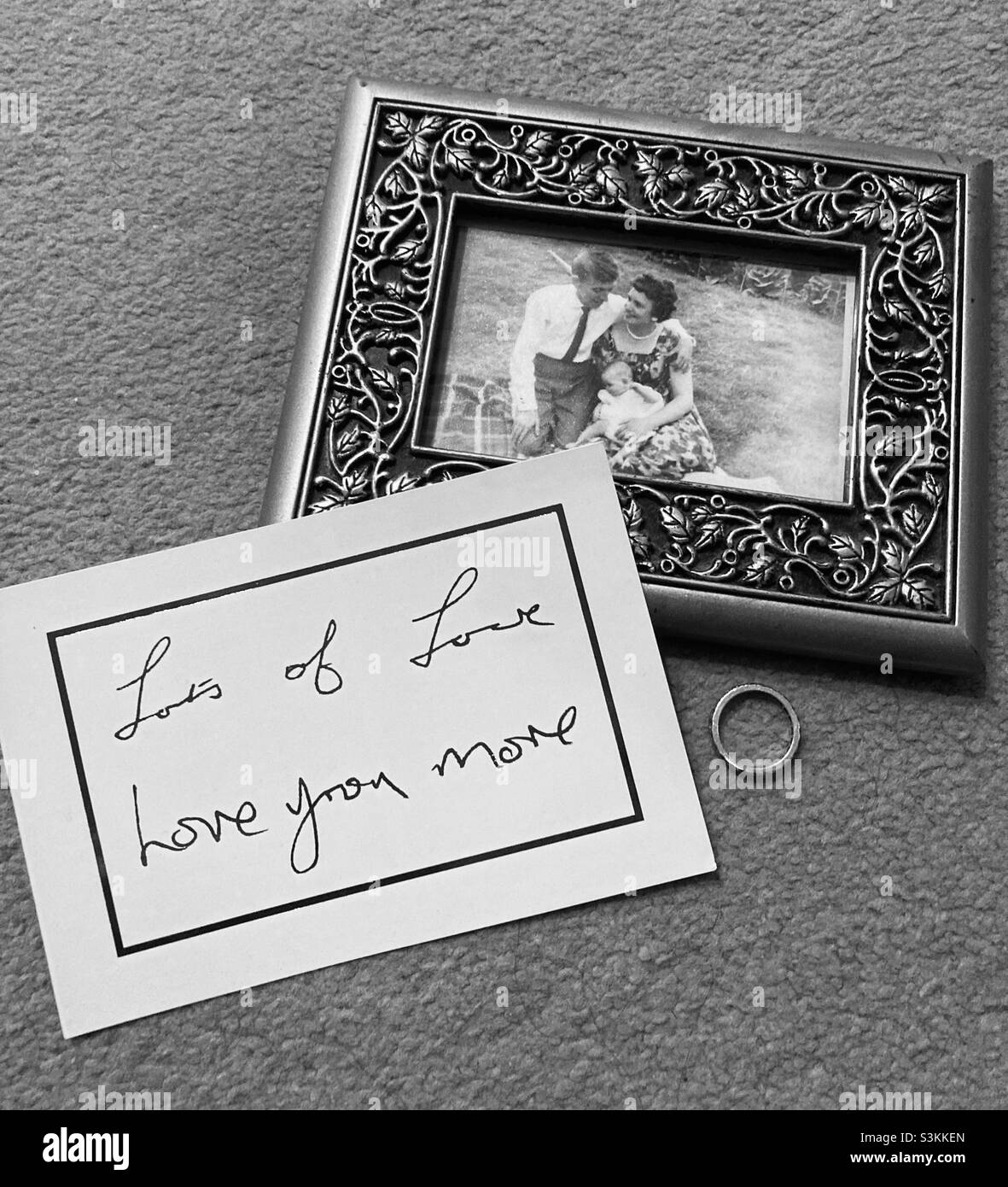 Remembering parents Black and White Stock Photos & Images - Alamy