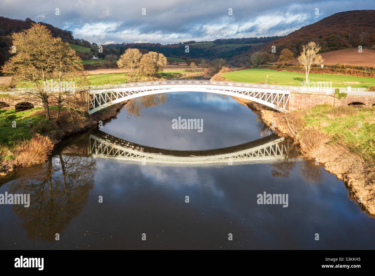 Bridge over the river Wye Stock Photo - Alamy