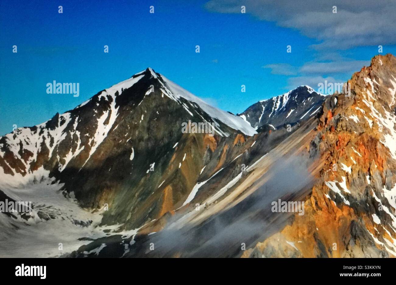 Yukon, Canada,Kluane Icefields,21980 square kilometres, mountains and ...