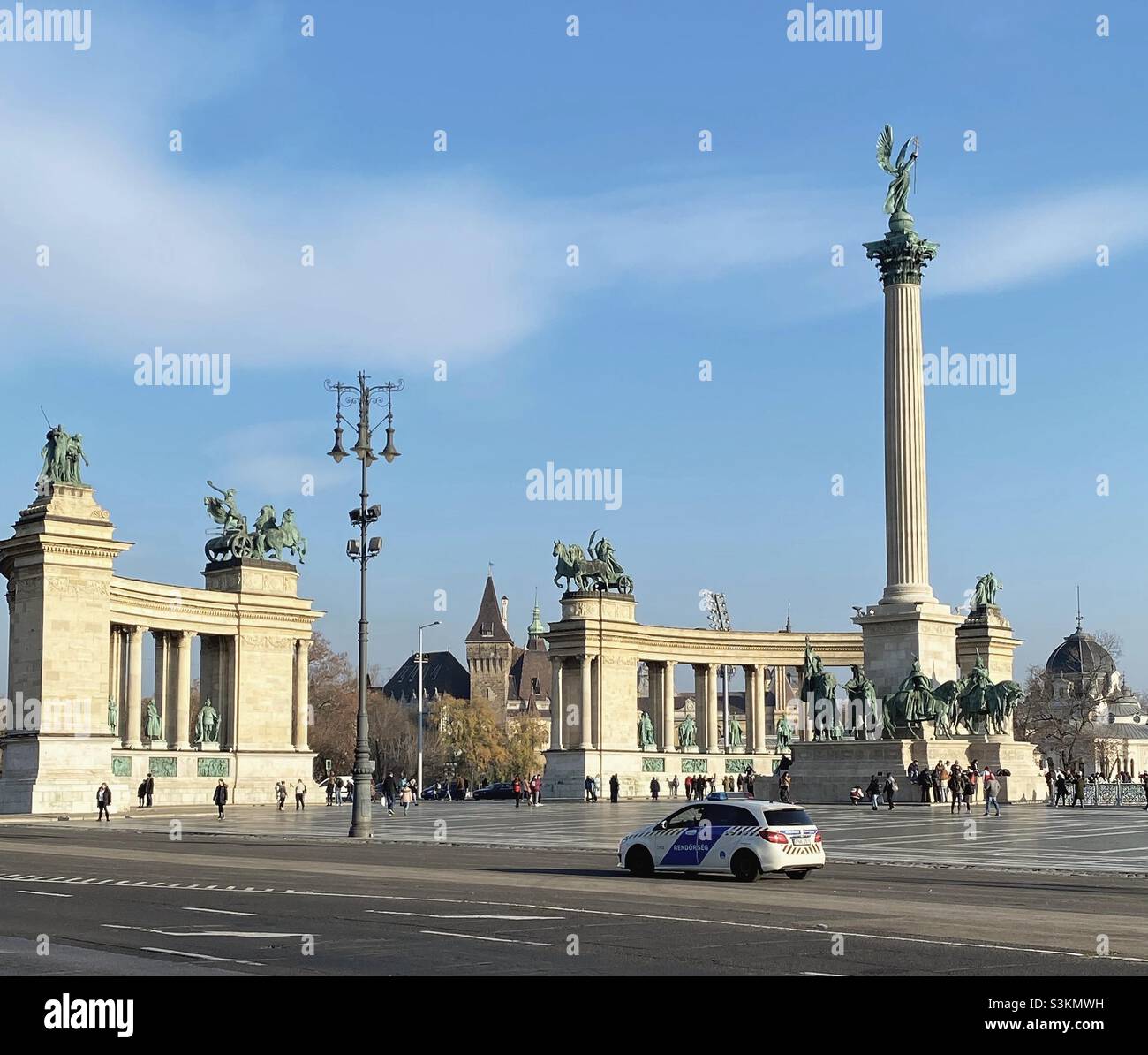 Budapest police car hi-res stock photography and images - Alamy