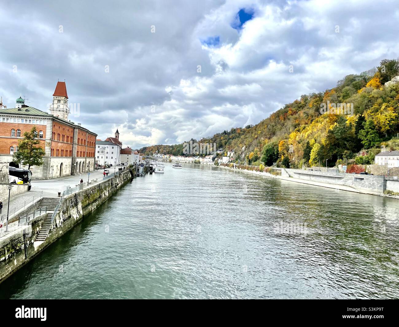 Danube River Passau Germany Stock Photo - Alamy