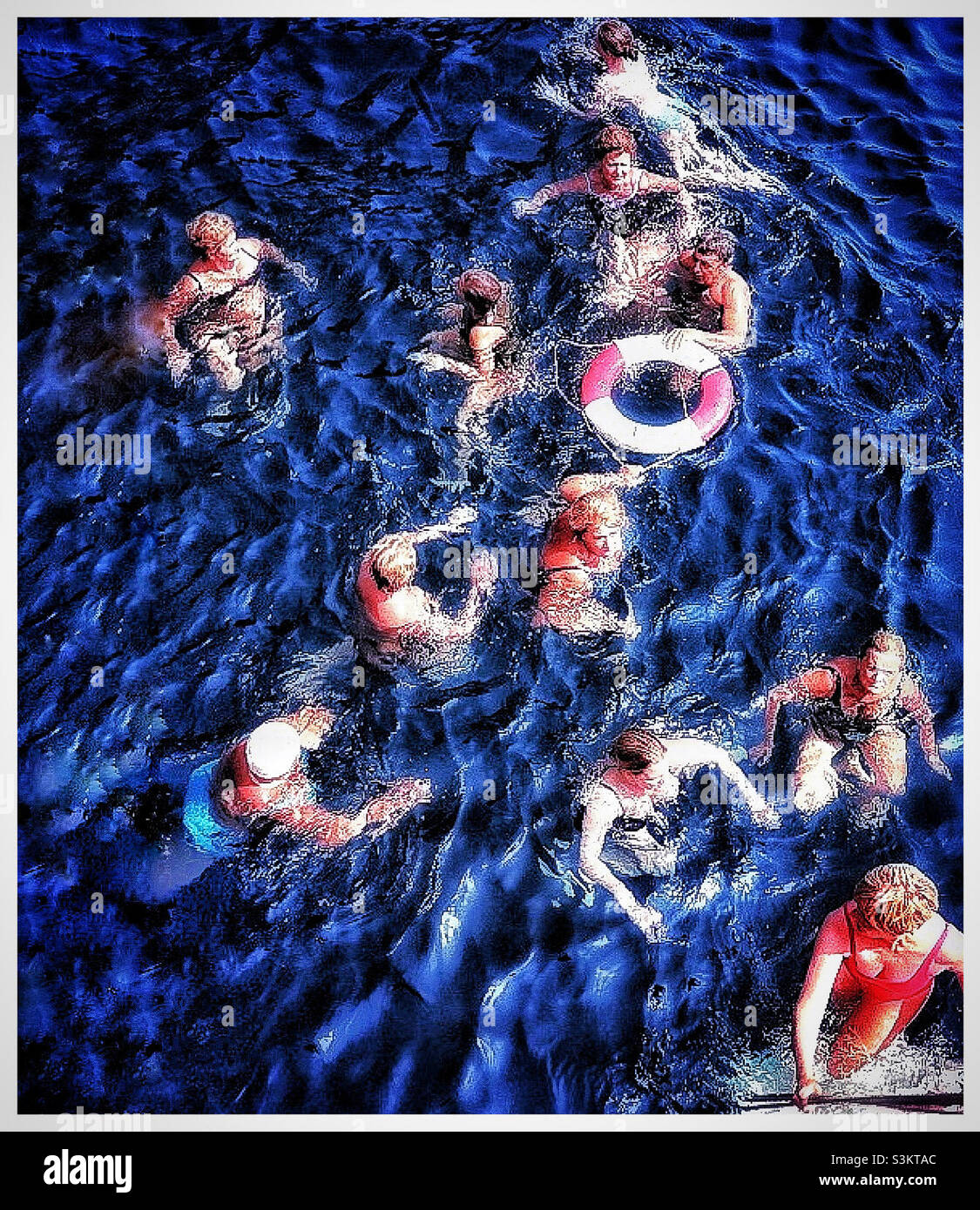 Bathers float hi-res stock photography and images - Alamy