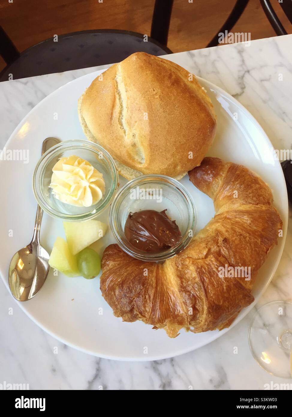 Continental German breakfast Stock Photo - Alamy