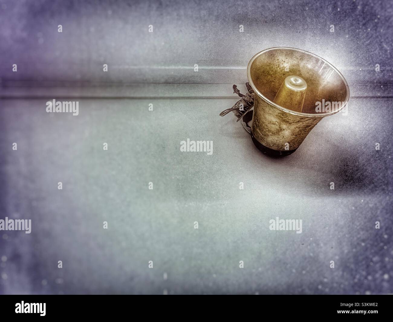 Wall mounted Megaphone Stock Photo - Alamy