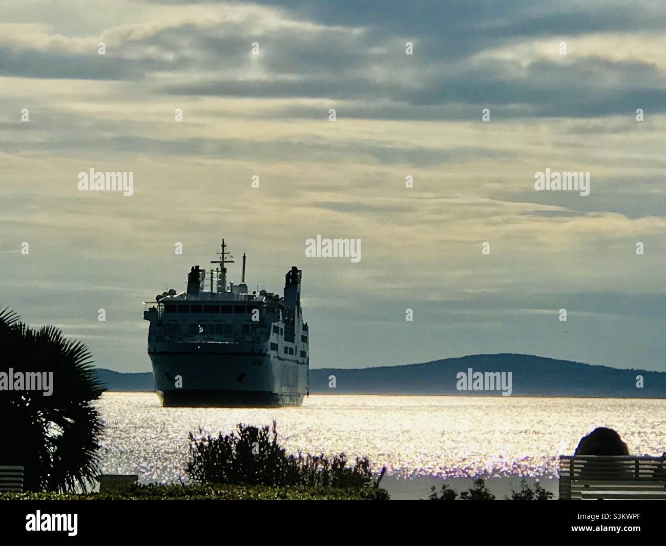 A ferry entering the port of Split,Croatia Stock Photo - Alamy