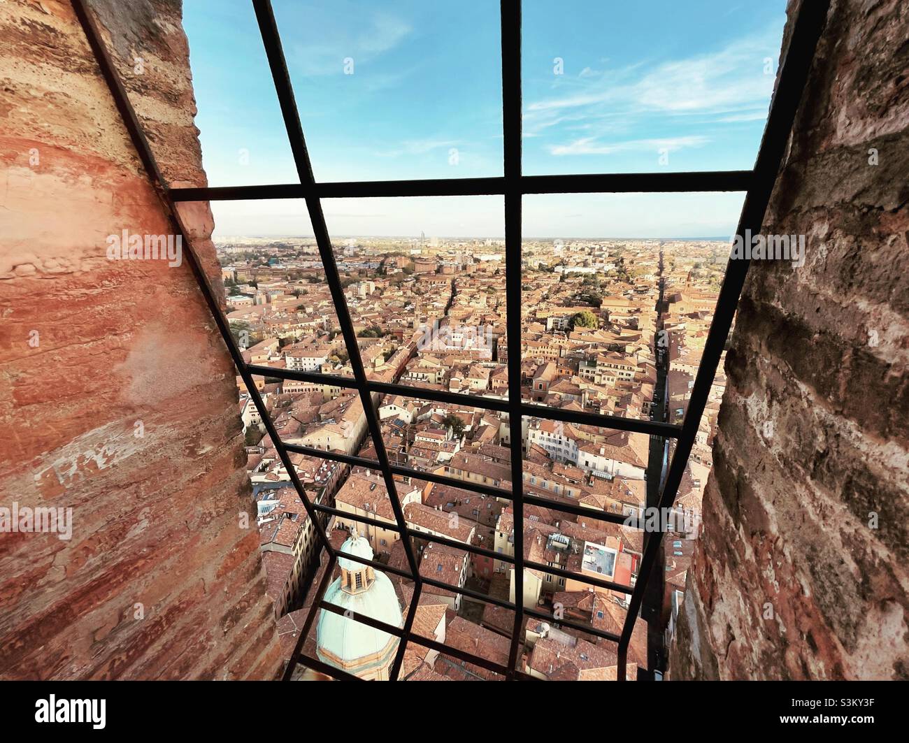 Panoramic view of Bologna from the Asinelli Tower Stock Photo - Alamy