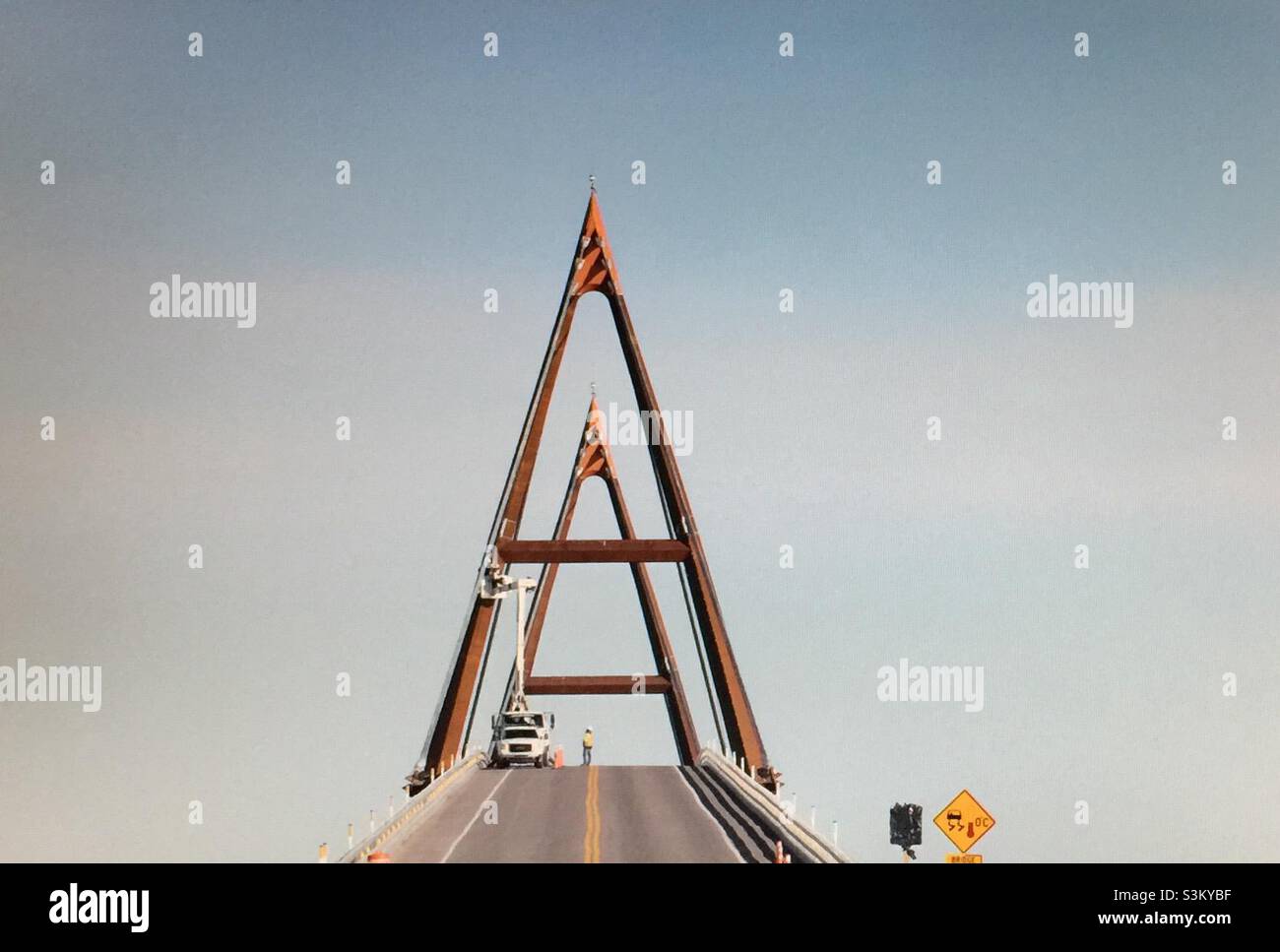 The Deh Cho Bridge is a 1.1 km-long cable-stayed bridge across a 1.6 km ...