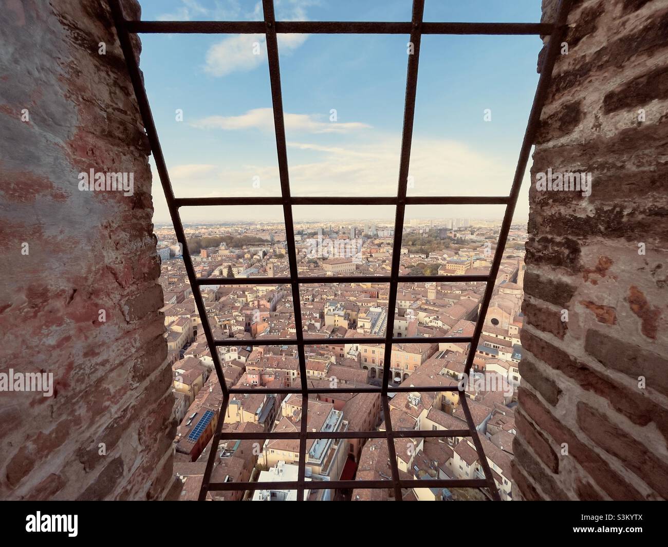 Panoramic view of Bologna from the Asinelli Tower Stock Photo - Alamy