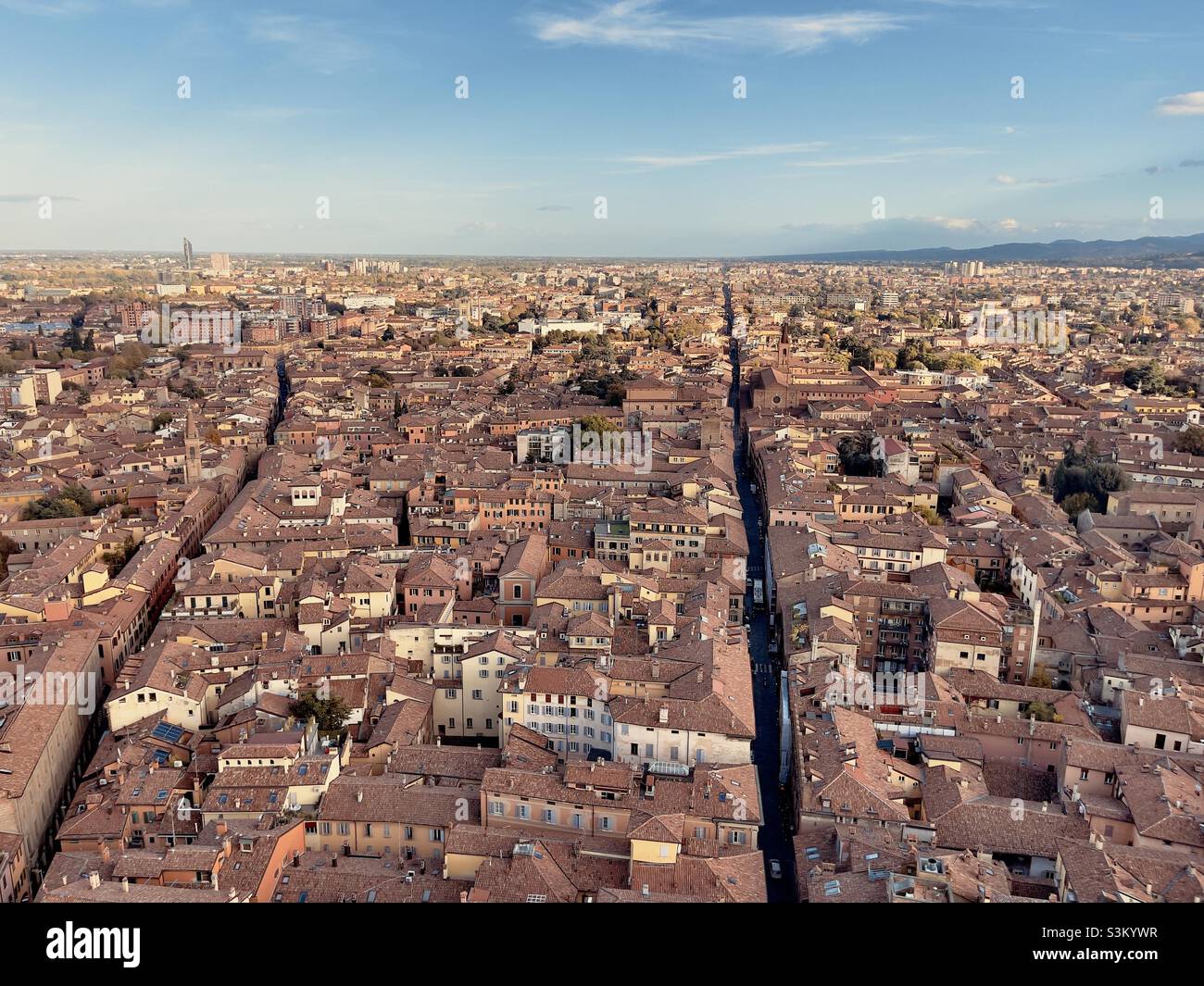 Panoramic view of Bologna from the Asinelli Tower Stock Photo - Alamy