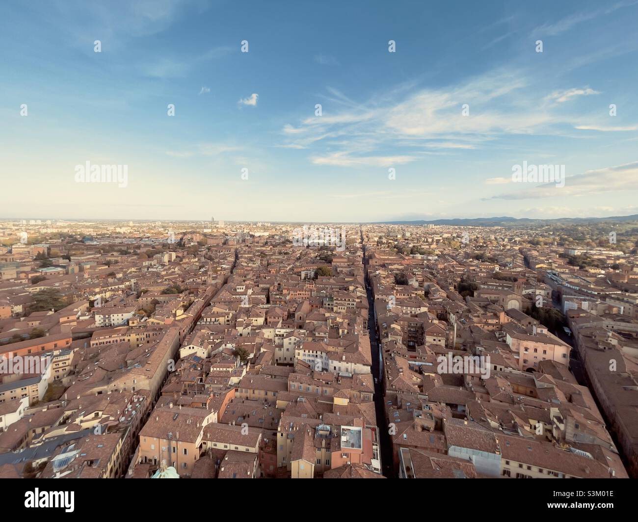 Panoramic view of Bologna from the Asinelli Tower Stock Photo - Alamy