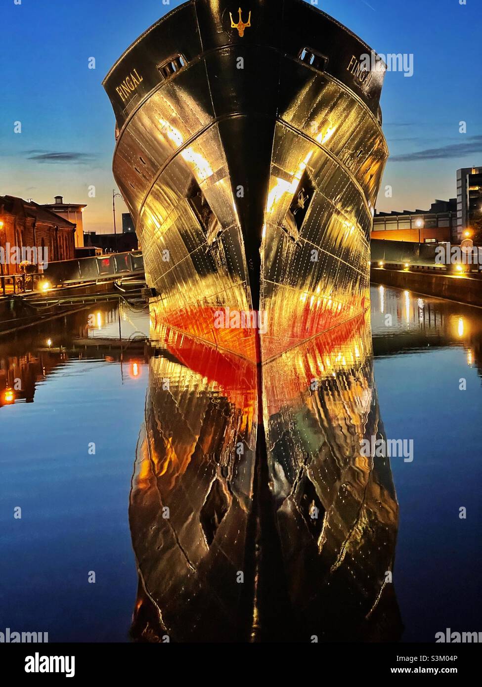 Fingal floating hotel on Leith waterfront, Edinburgh, Scotland Stock ...