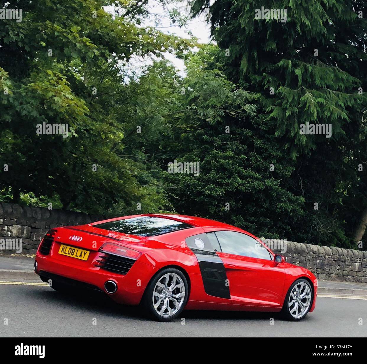 2008 Audi R8 - Matlock Bath Derbyshire U.K Stock Photo - Alamy