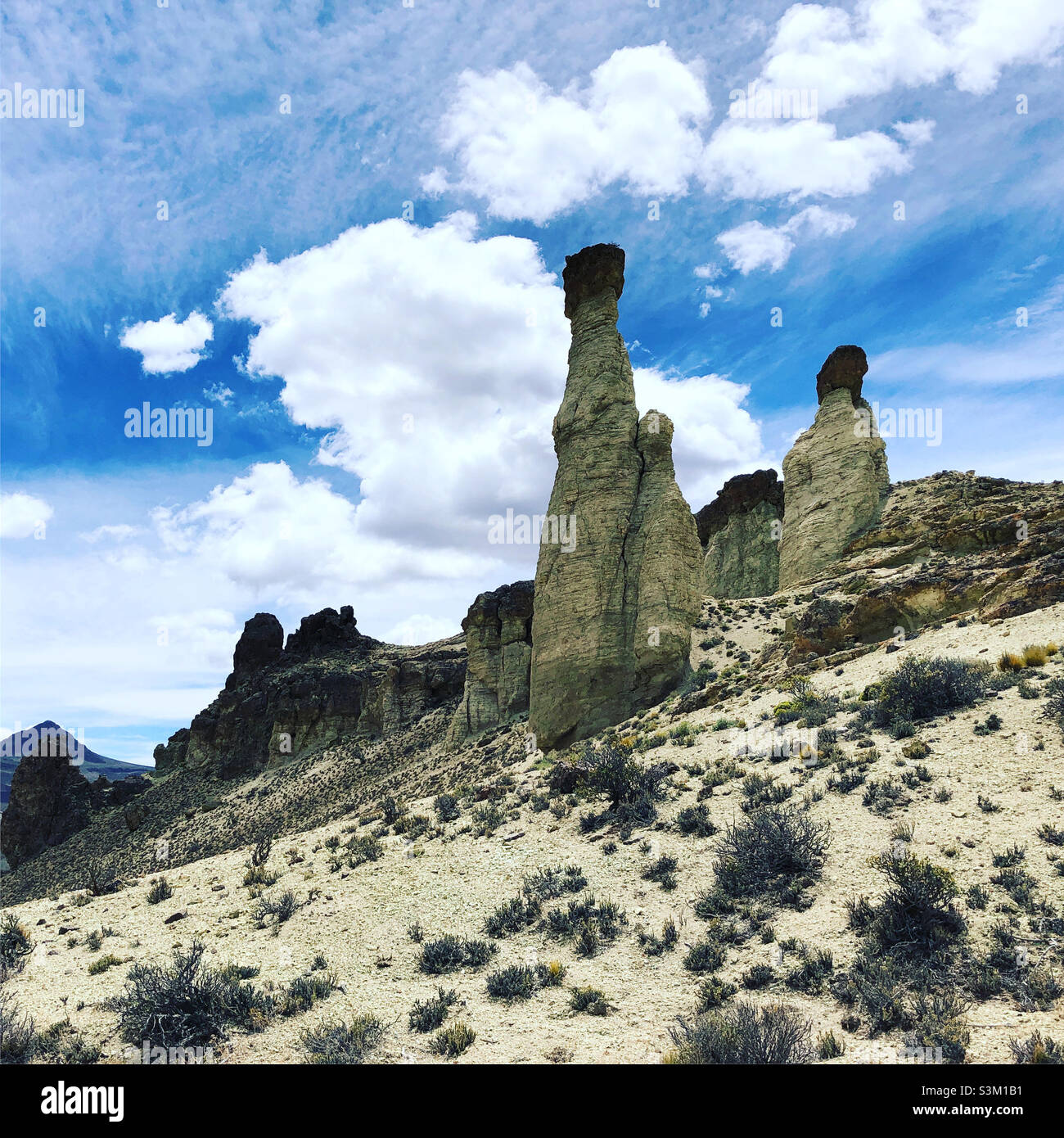 Beautiful arid landscape in Patagonia, Argentina Stock Photo - Alamy