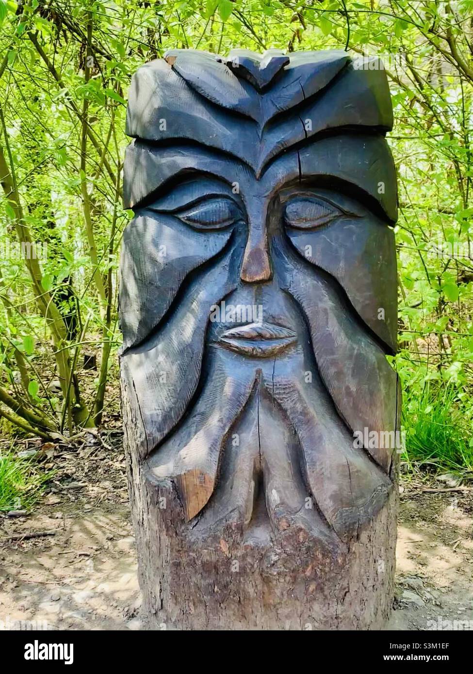 Green man carving hi-res stock photography and images - Alamy
