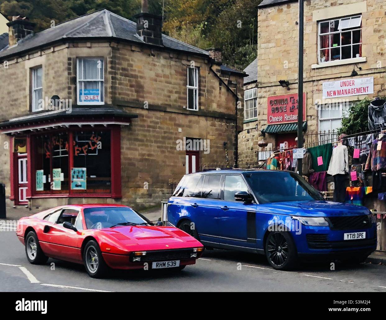 1980s Ferrari 308 & 2019 Range Rover - Matlock Bath Derbyshire U.K ...