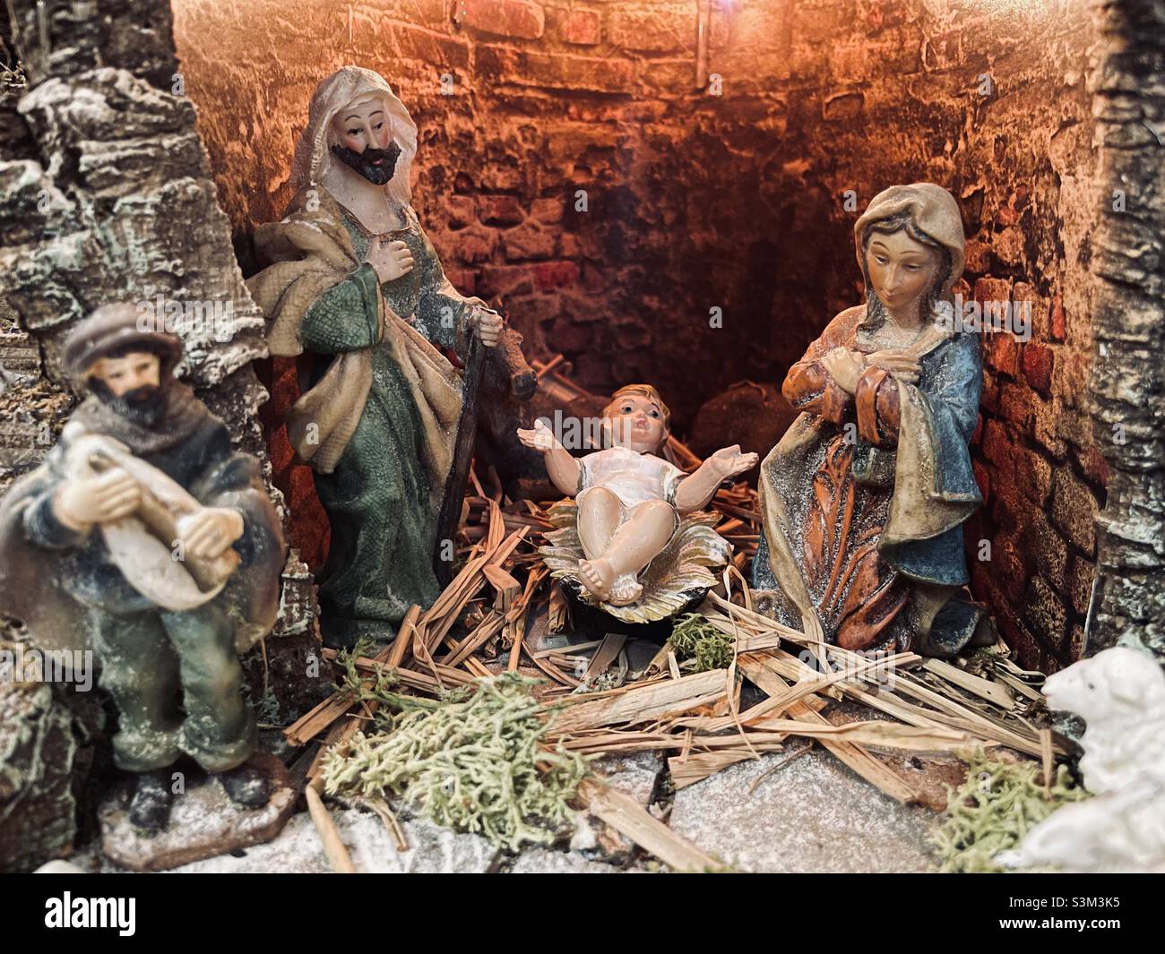 Christmas creche is a representation of the scene of Jesus Christ's ...