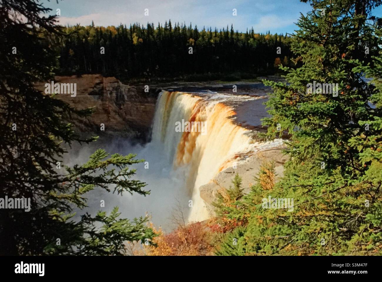 Hay River, Hay River gorge, Alexandra Falls, Northwest Territories ...