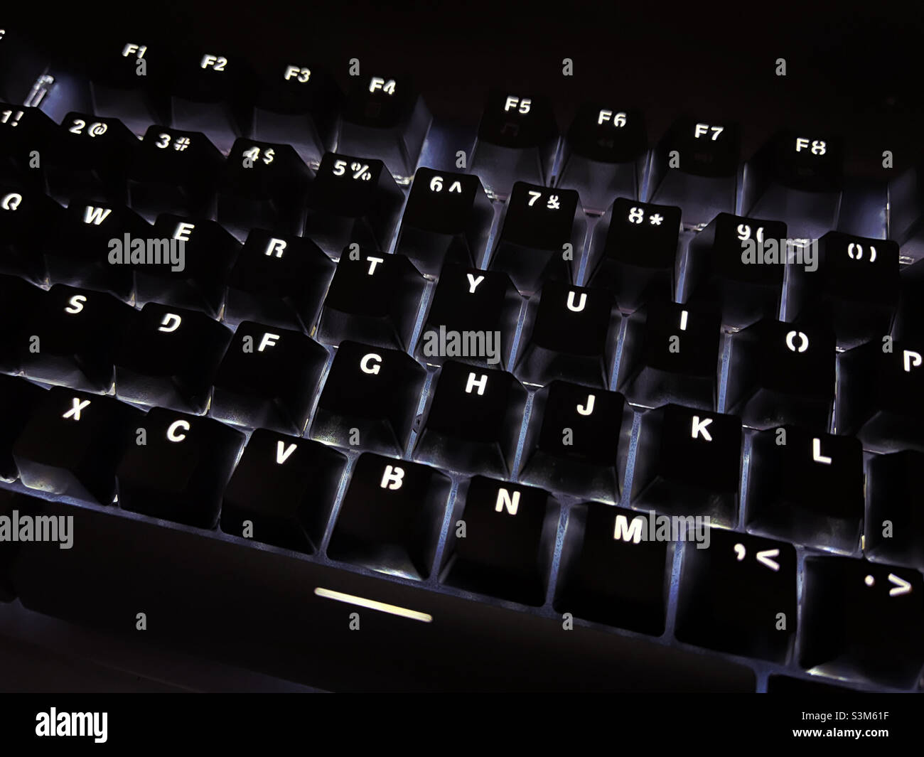 Keyboard illuminated hi-res stock photography and images - Alamy