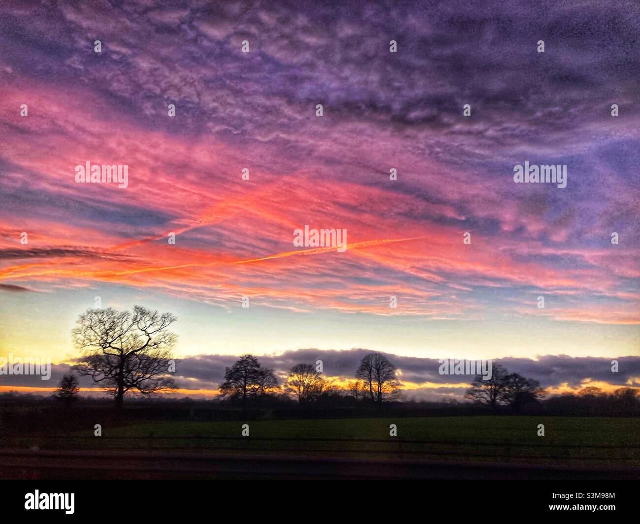 Sunset Cheshire Uk High Resolution Stock Photography and Images - Alamy